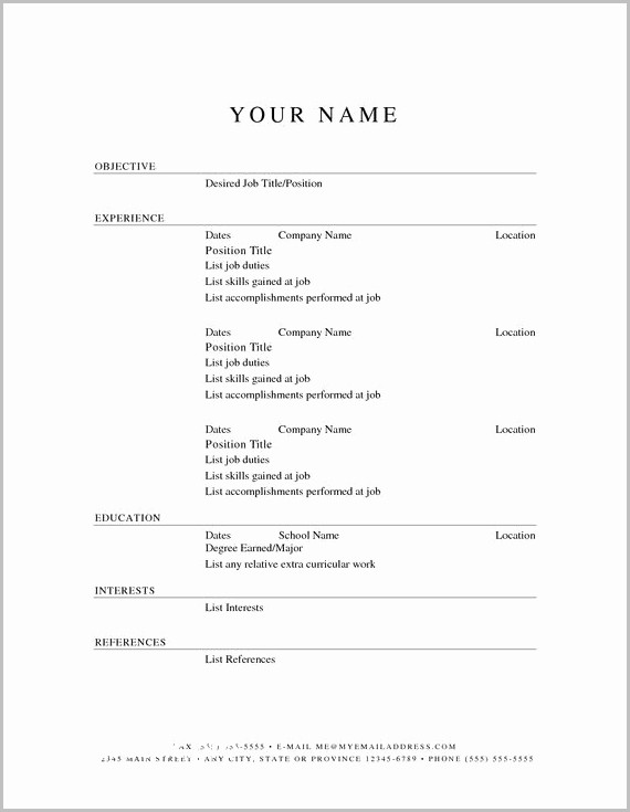 Wordpad Resume Template Download Free Printable Templates