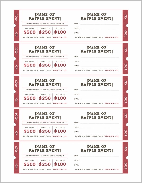 Avery Raffle Ticket Template 16154 Templates 1 Resume Examples