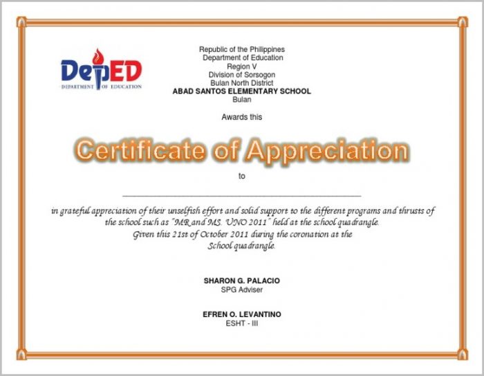 Certificate Of Appreciation Sample Wordings For Guest Speaker Templates 